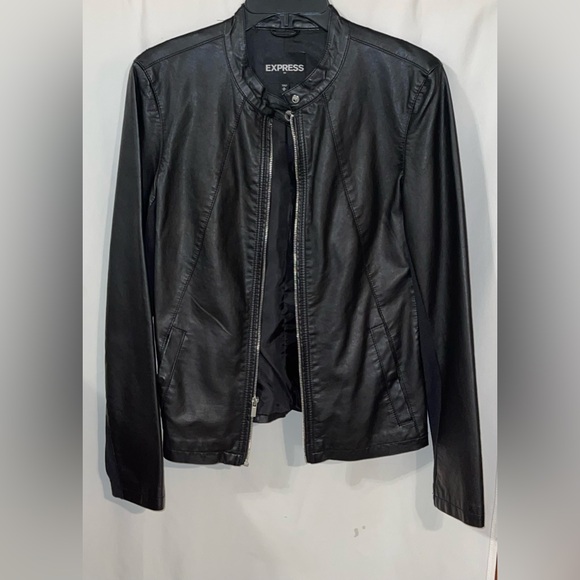 Express | Jackets & Coats | Express Black Leather Jacket | Poshmark
